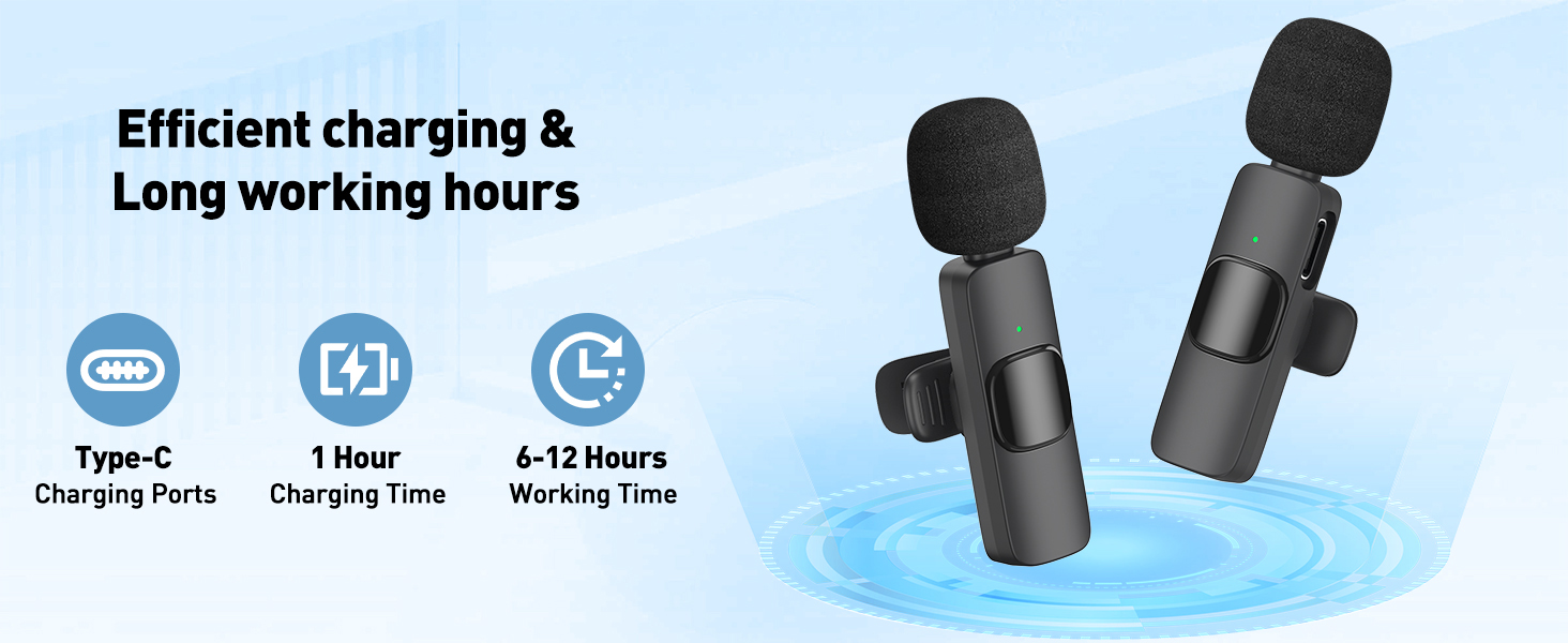 Amazon.com: NICHOM 3 in 1 Wireless Microphone for iPhone, iPad, Android, Camera, Mini ...