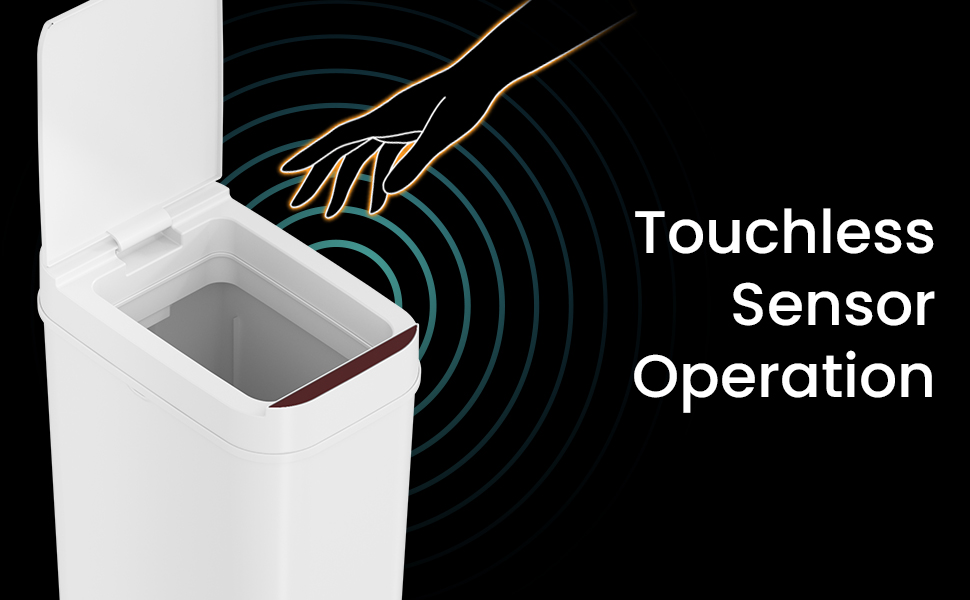 Amazon.com: iTouchless 3 Gallon Bathroom Sensor Trash Can, 10 Liter ...