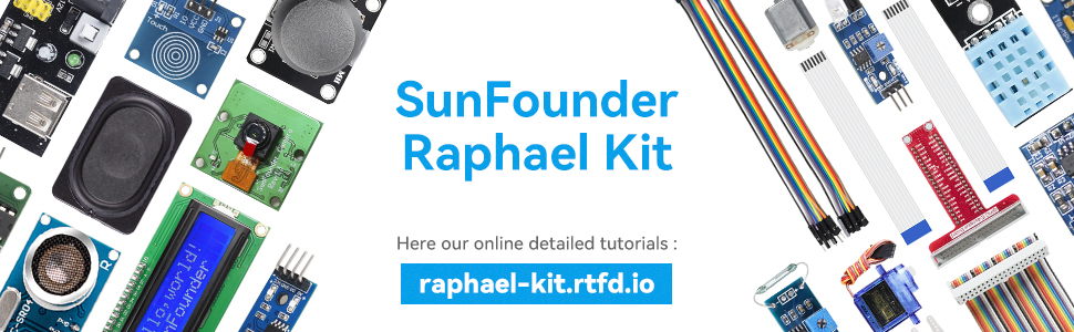 SunFounder Ultimate Starter Kit for Raspberry Pi 4B 3B+ 400, Python C ...