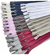 Amazon.com: Wonesifee Metal Zippers 12pcs #3 Antique Brass Close-end Non-Separating Zippers ...