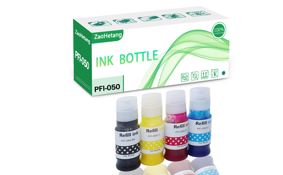 Amazon.com: ZaoHetang PFI-050 Pigment Ink Tank Cartridge 70ML Replacement for Canon PFI 050 ...