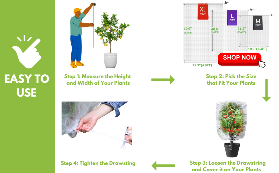 Amazon.com: 5 Packs Netting for Garden Protection, 2.6 x 3.3 FT Garden Netting Pest Barrier ...