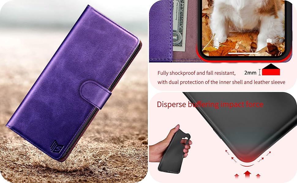 Amazon.com: SUANPOT for Samsung Galaxy A23 5G/4G Wallet case with RFID Blocking Credit Card ...