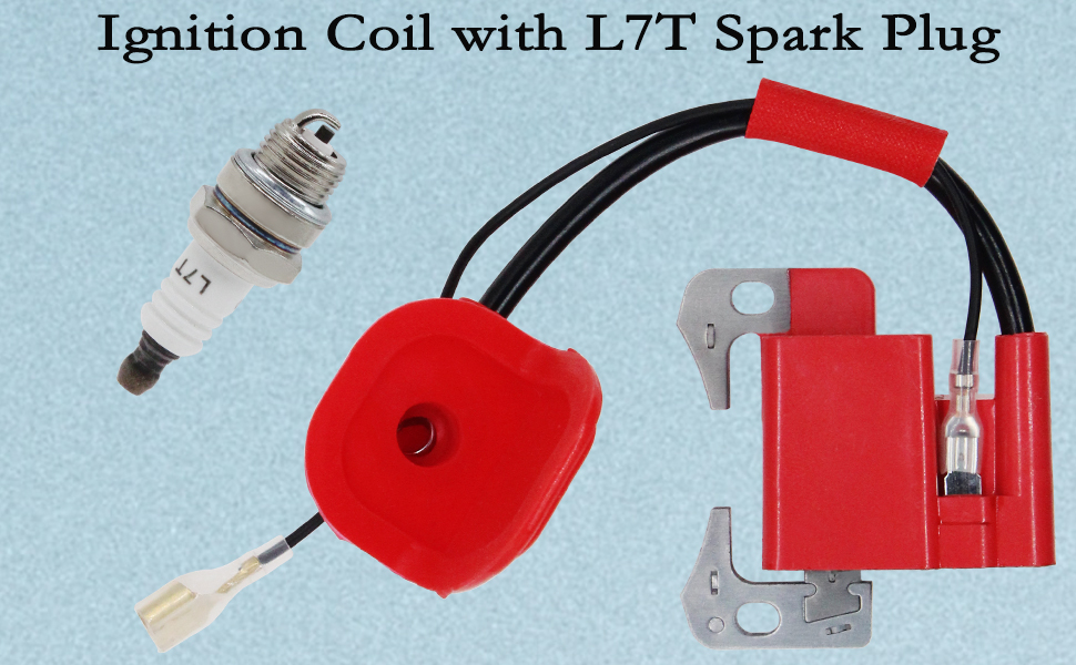 Amazon.com: Amavoler Ignition Coil with L7T Spark Plug Fit for 2 Stroke 47cc 49cc Mini Quad ...