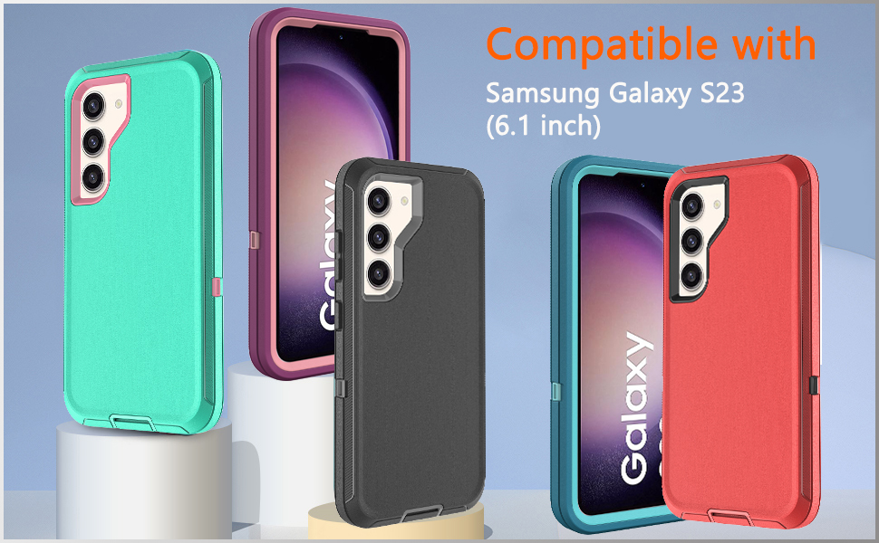 Amazon.com: HONG-AMY for Galaxy S23 Case, S23 Case with Self Healing Flexible TPU Screen ...