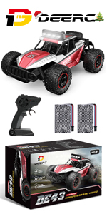 Amazon.co.jp: DEERC ラジコンカー こども向け オフロード ジープ RCカー 1/18 操作時間80分 2.4GHz リモコンカー 子供向け おもちゃ プレゼント 贈り物 ...