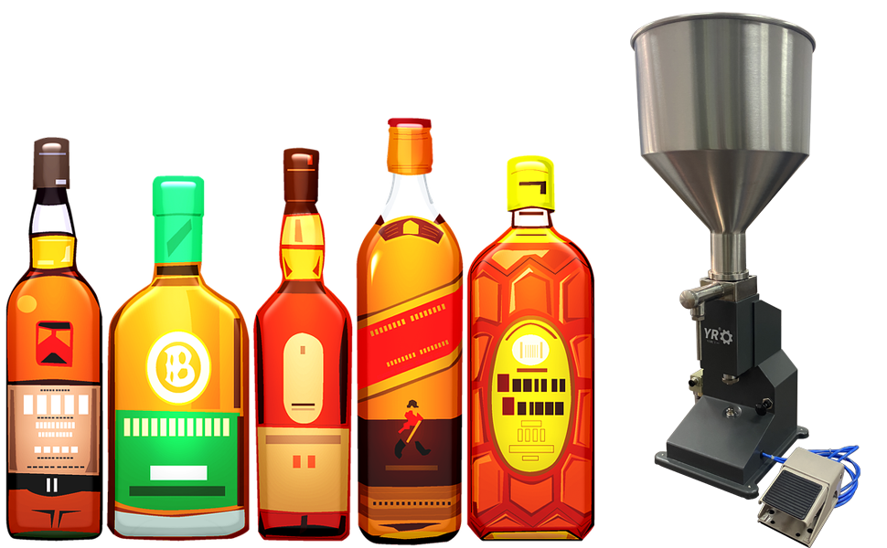 Amazon.com: (Pneumatic P110 20-110ml) stainless steel Liquid Paste Filling Machine,Bottle Filler ...