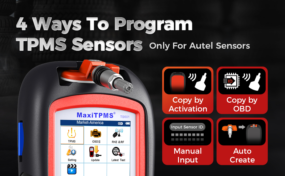 Autel MaxiTPMS TS601 Professional TPMS Service Programming Tool Car ...