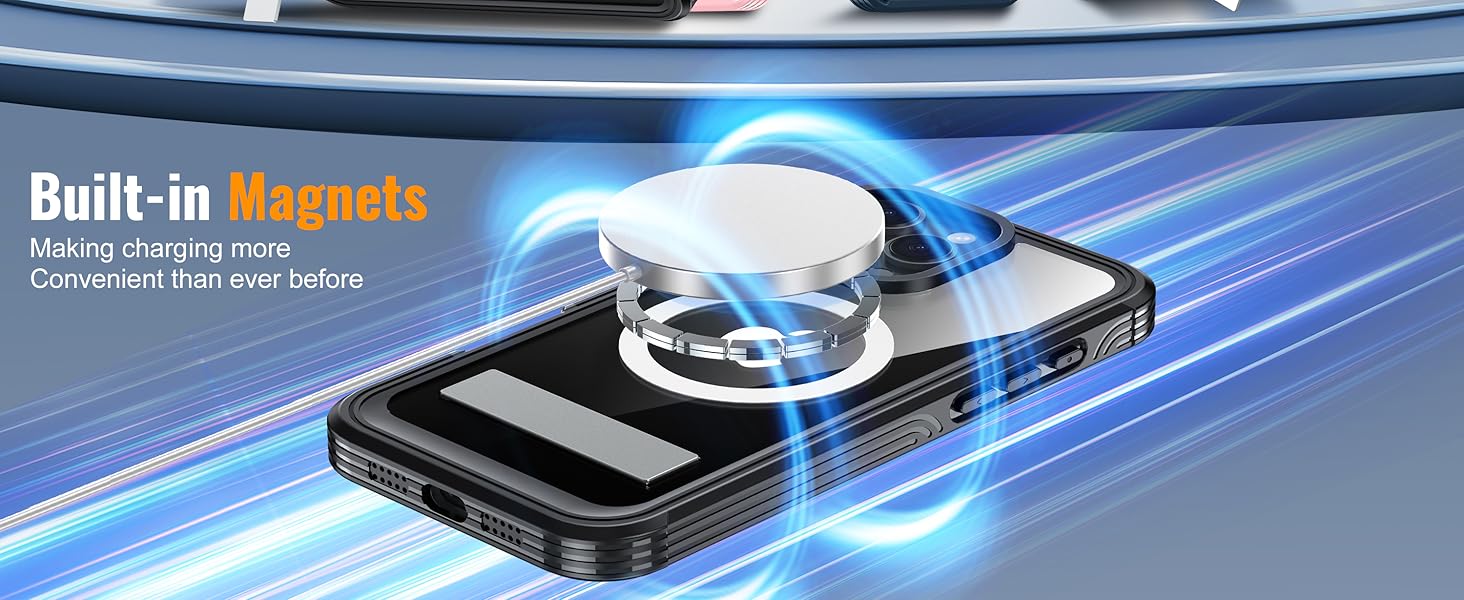 Amazon.com: GIVELOT Magnetic & Stand for iPhone 16 Pro Max Case Built-in Privacy Screen ...