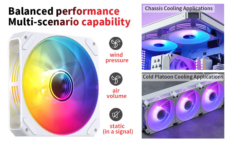 Amazon.com: SAMA 120mm ARGB PC Case Fans, 4-Pack RGB Gaming With 5V 3-Pin Addressable Lighting ...
