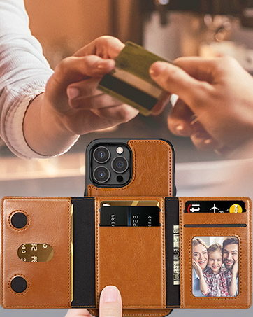 Amazon.com: LOHASIC Wallet Case for iPhone 15 Pro Max, 5 Card Holder, Safe RFID Blocking ...