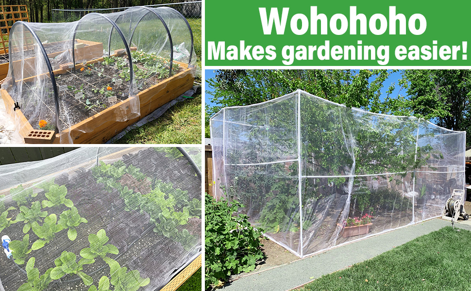 Amazon.com : Wohohoho Garden Insect Mesh Netting 10ft x 32ft (3m x 10m), 1mm Ultra Fine Plant ...