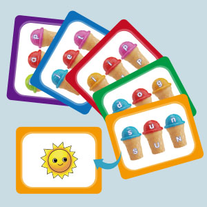 Amazon.com: Aizweb Ice Cream Alphabet Learning Toys,Color Sorting Matching Letter Game for ...