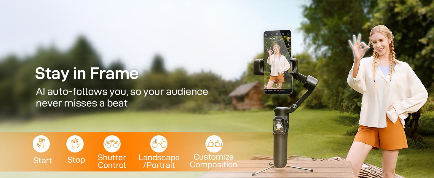 Amazon.com: hohem iSteady V3 Ultra Gimbal Stabilizer for iPhone, Phone ...