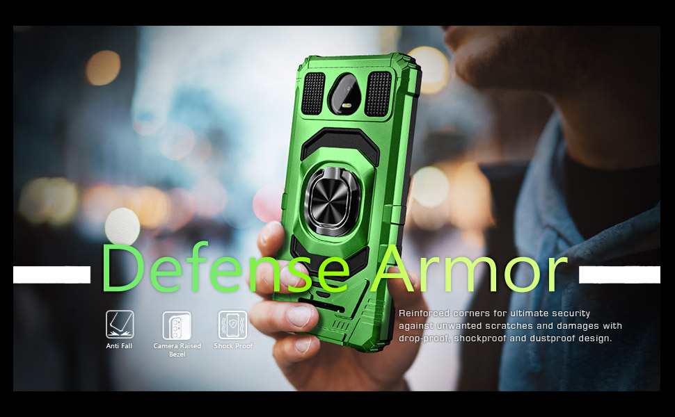 Amazon.com: WDHD Designed for Schok Volt SV55 Case with Screen Protector [Tempered Glass ...