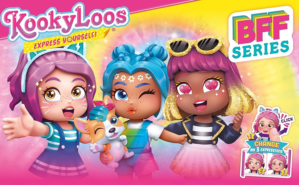 KOOKYLOOS Série BFF - Surprise, poupée à Collectionner avec Accessoires de Mode, Chaussures ...
