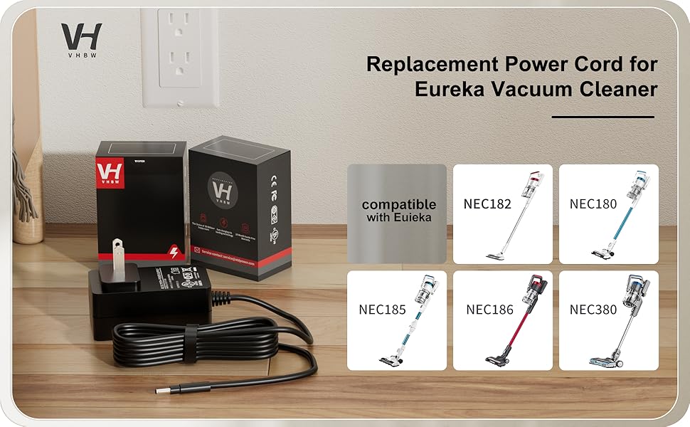 Amazon.com: for Eureka Charger MC2805 Power Cord, Replacement Eureka ...