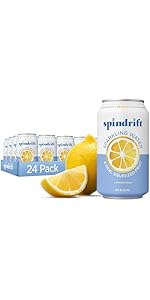 Amazon.com: Spindrift Sparkling Water, Nojito Flavored, Made with Real Squeezed Fruit, 12 Fl Oz ...