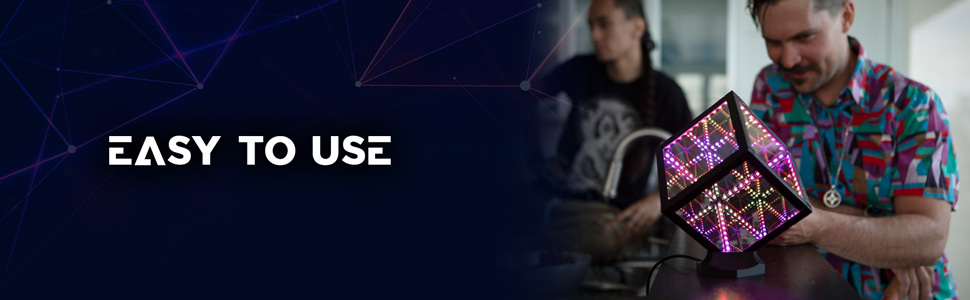 The Hyperspace Lighting Company HyperCube Nano Infinity Cube LED Light ...