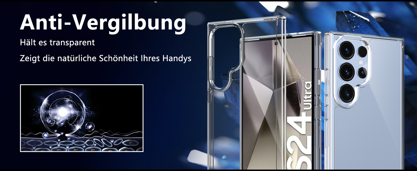 Anoowkoa Handyhülle für Samsung Galaxy S24 Ultra 5G Hülle CASE Cover Dünne Durchsichtige TPU ...