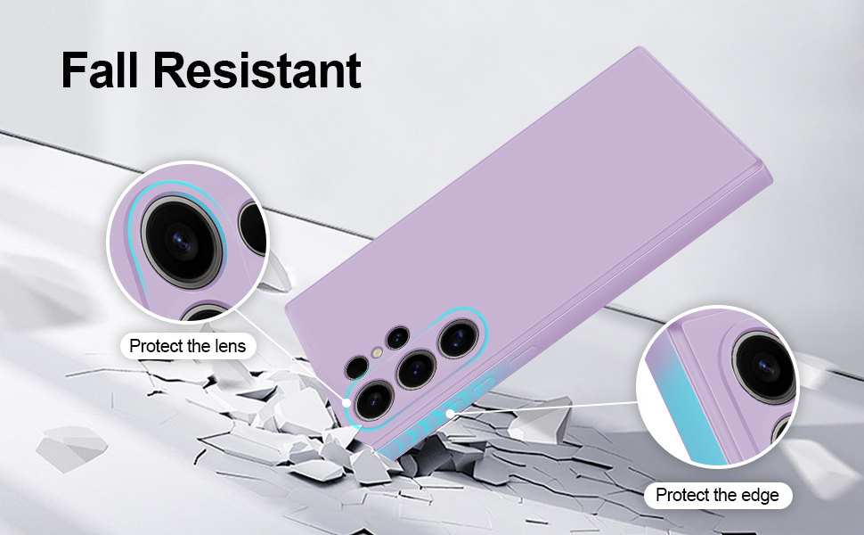 Amazon.com: GiiYoon Silicone Case Compatible with Samsung Galaxy S24 Ultra, Full Body Silky Soft ...