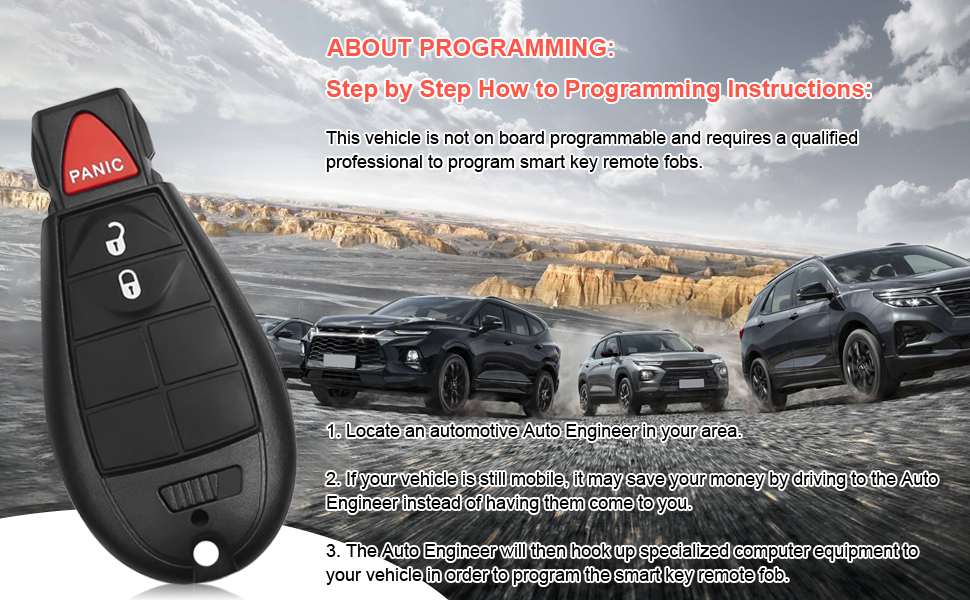 Amazon.com: Key Fob Replacement for Dodge Ram:GQ4-53T, Dodge Ram 1500 ...