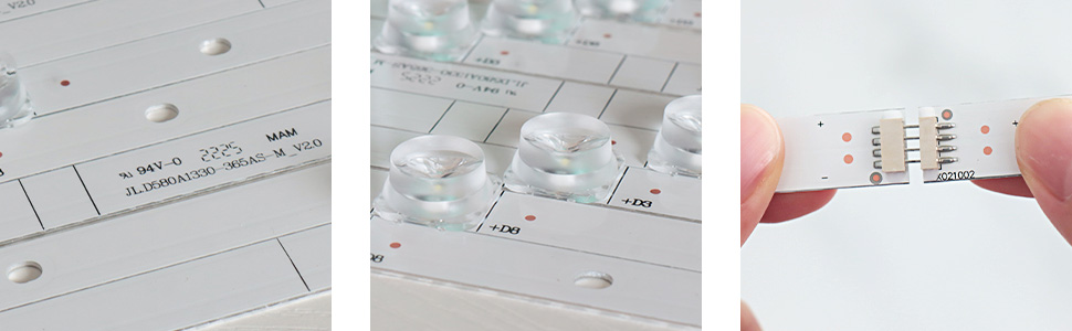 Amazon.com: (10pcs) LED Backlight Strips for Sharp Hisense JL.D580A1330-365AS-M_V02 LC-58Q620U ...