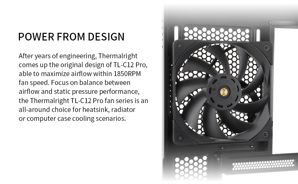 Amazon.com: Thermalright TL-C12PRO Ventilador de CPU de 4.724 in, rodamiento S-FDB, ventilador ...