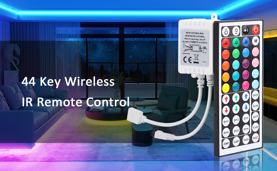 Amazon.com: SUPERNIGHT RGB LED Light Strip Remote Controller, 44 Keys ...