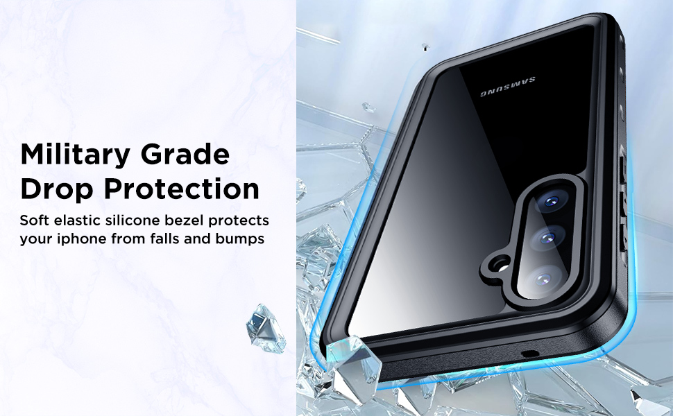 Amazon.com: femrit for Samsung Galaxy A35 5G Case Waterproof, [IP68 Underwater][Dropproof ...