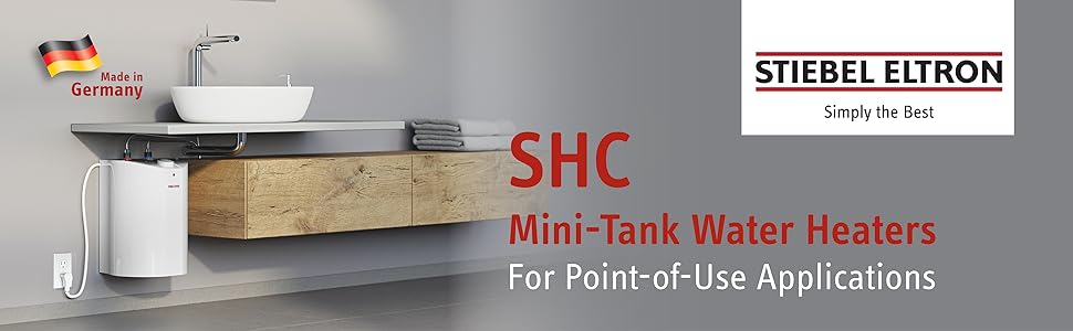 Stiebel Eltron 233219 2.5 gallon, 1300W, 120V SHC 2.5 Mini-Tank Electric Water Heater - Amazon.com