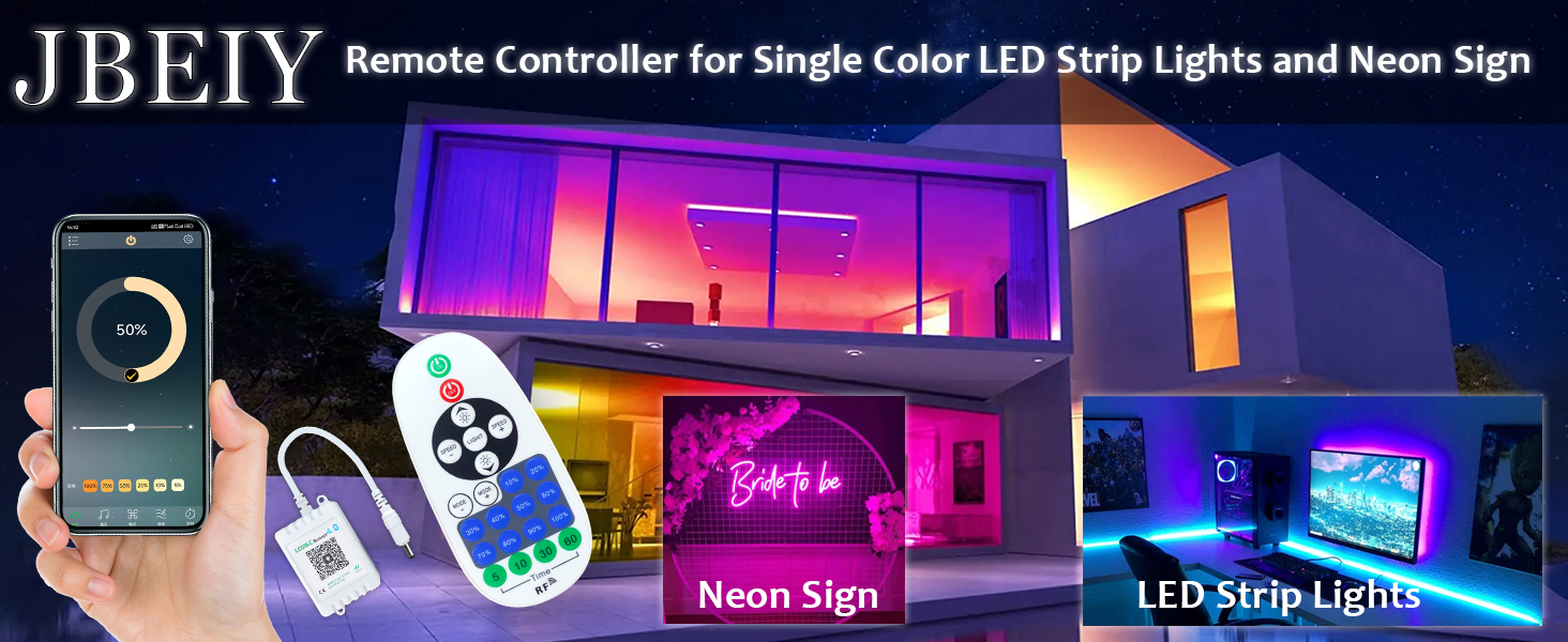 Amazon.com: Remote Controller for Single Color LED Strip Lights, 23-Key ...