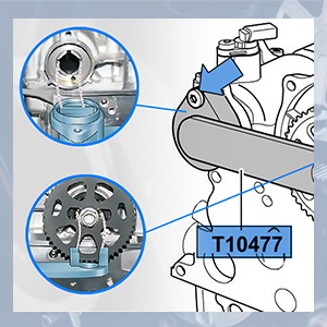BELEY 9PCS KFZ Zahnriemen Werkzeug Zahnriemensatz - Kompatibel mit VW A3/ für New Jetta/für ...