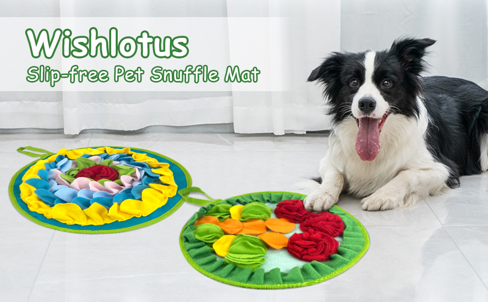 Amazon.com: WishLotus Slip-Free Pet Snuffle Mat with Hanging Rope, Snuffle Mat for Dogs to ...