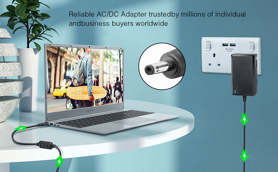 LeTaoXing 12V Jumper Laptop Charger Power for Jumper EZpad 6 Pro, EZbook 2 3 X3 S4 A5 3 Pro 3S ...