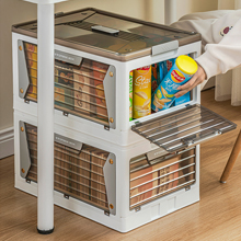 HOTRCR Extra Large Plastic Storage Boxes with Lid, Clear Heavy Duty ...