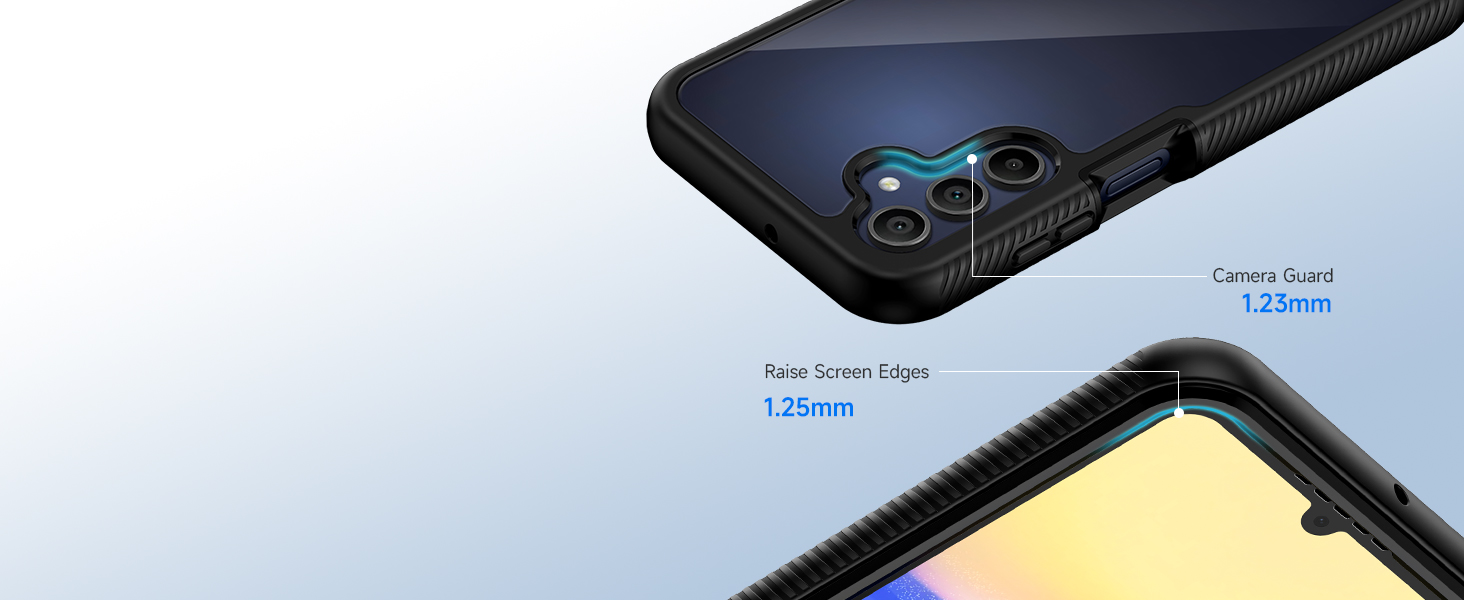 seacosmo for Samsung A15 Case, Galaxy A15 Cover [with Screen Protector] Full Body Shockproof ...