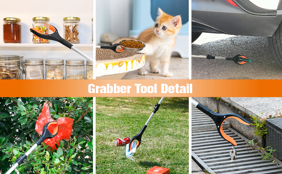 Amazon.com: 43 inch overlong Grabber Reacher Tool, Upgrade Foldable Reacher Grabber Pickup Tool ...