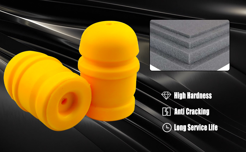 Amazon.com: 2 Pcs Front Bump Stops Fit for Jeep Wrangler JK JKU 2007-2018, Upper Suspension ...