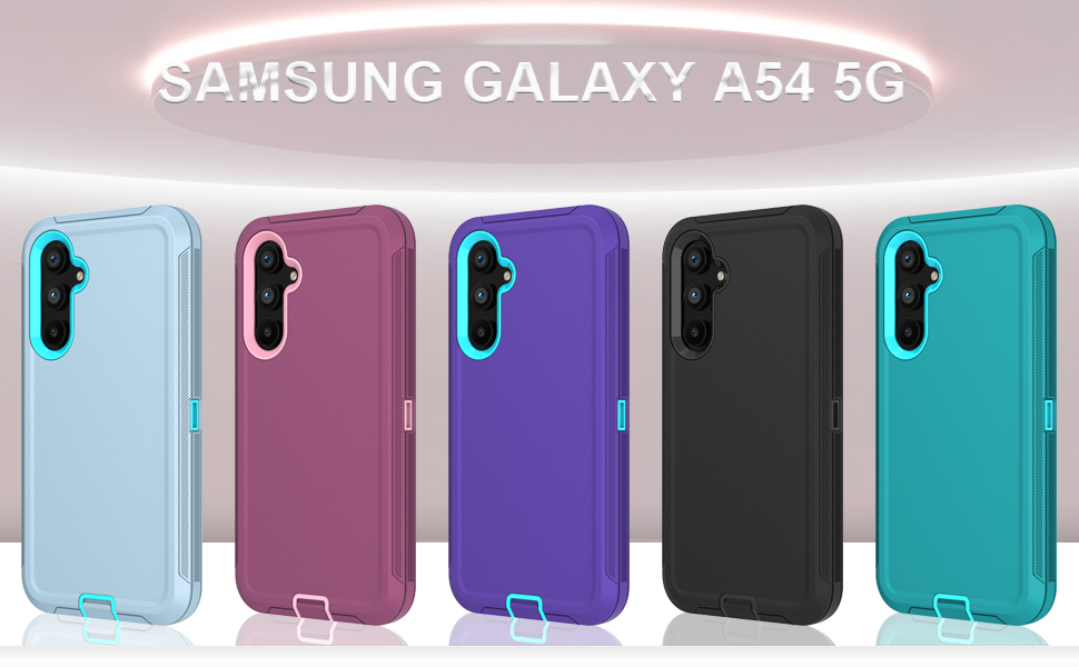 Amazon.com: Qinmay for Galaxy A54 5G Case,Samsung Galaxy A54 5G Case with HD Screen Protector (2 ...