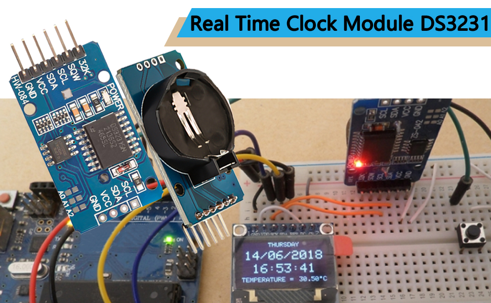 Amazon.com: 3pcs DS3231 AT24C32 Clock Module Real Time Clock Module IIC ...