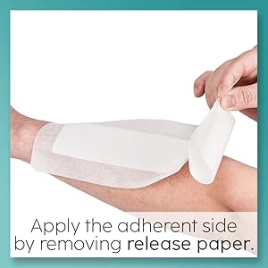 Amazon.com: Elleirb Water-Resistant Island Dressing 4x10, Large Non-Stick Pads w/Adhesive Border ...