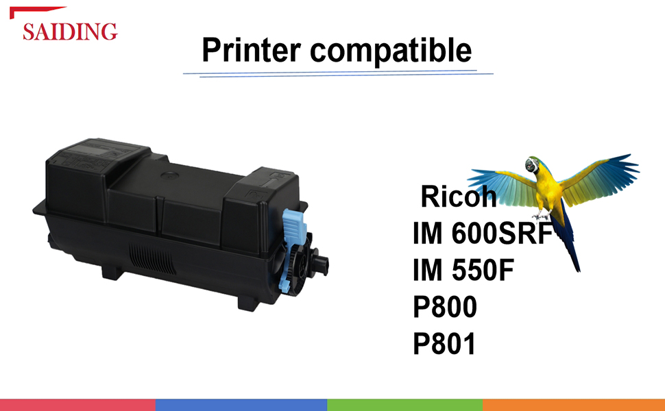 Amazon.com: SAIDING Compatible Toner Cartridge Replacement for IM550 IM600 418477 to Use with ...
