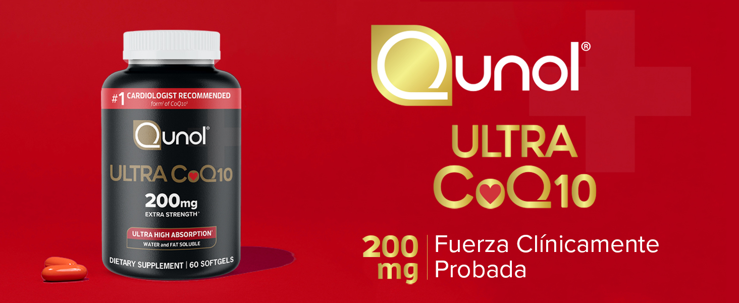 Amazon.com: Qunol Cápsulas blandas CoQ10 de 200 mg, Ultra CoQ10 – Suplementos de coenzima Q10 de ...