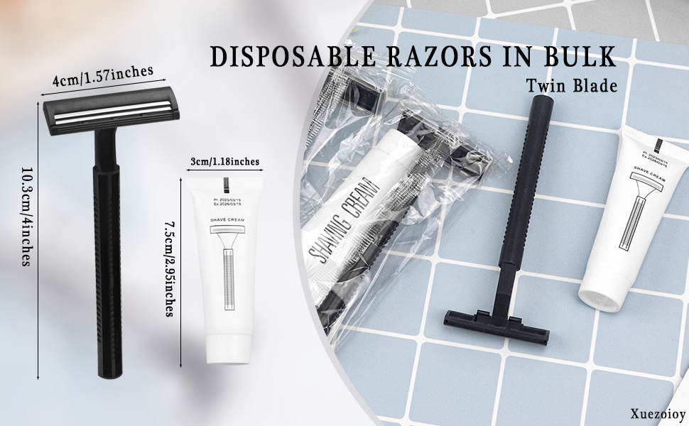 Amazon.com: Disposable Razors in Bulk Pack of 30,Black Disposable ...