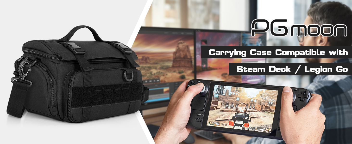Amazon.com: PGmoon Travel Bag Compatible with Steam Deck (OLED)/ Legion Go / Go S / Switch 2 ...