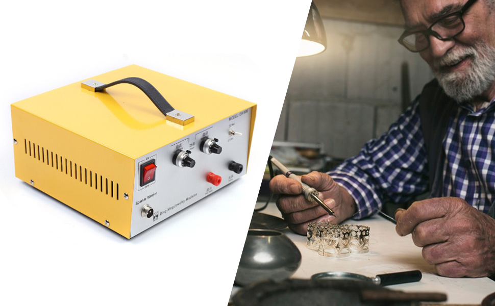 80A Dx-808 Pulse Spot Welder Gold Silver Jewelry Welding Machine Tool 220V 400W ...