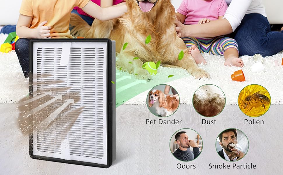 Amazon.com: WKZO H126 HEPA Replacement Filter Set for LEVOIT LV-H126 Air Purifier Includes a H13 ...