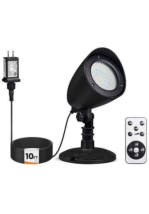 SURAIELEC Spot Lights Outdoor, Remote Control LED Spotlights with Timer ...