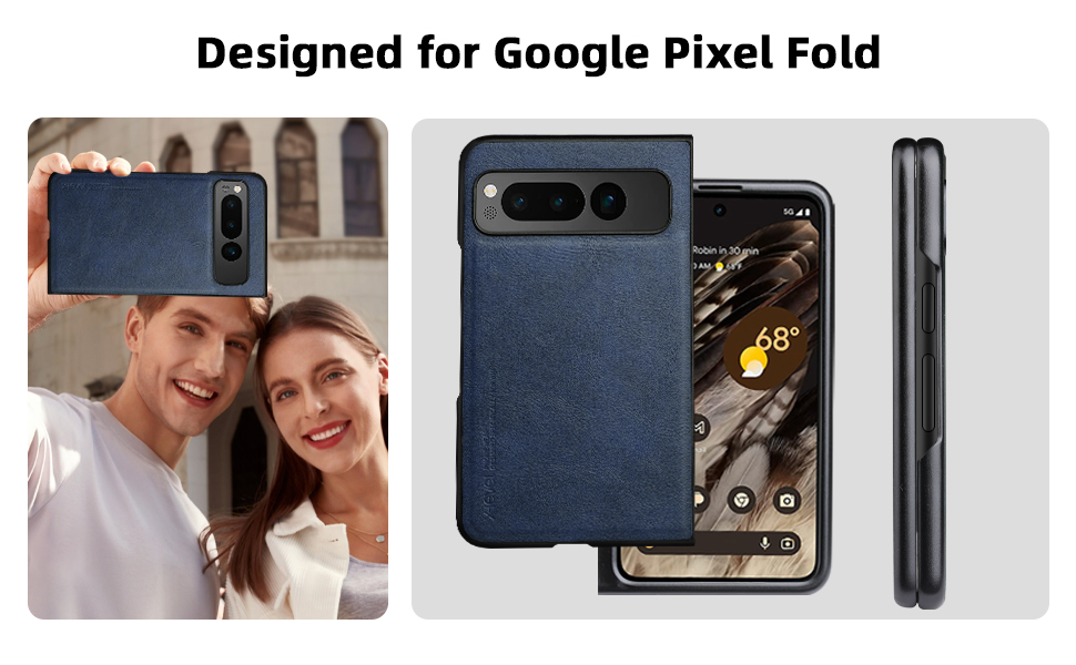 Amazon.com: X-level for Google Pixel Fold Case, Thin Slim Premium PU Leather Phone Cover Bumper ...
